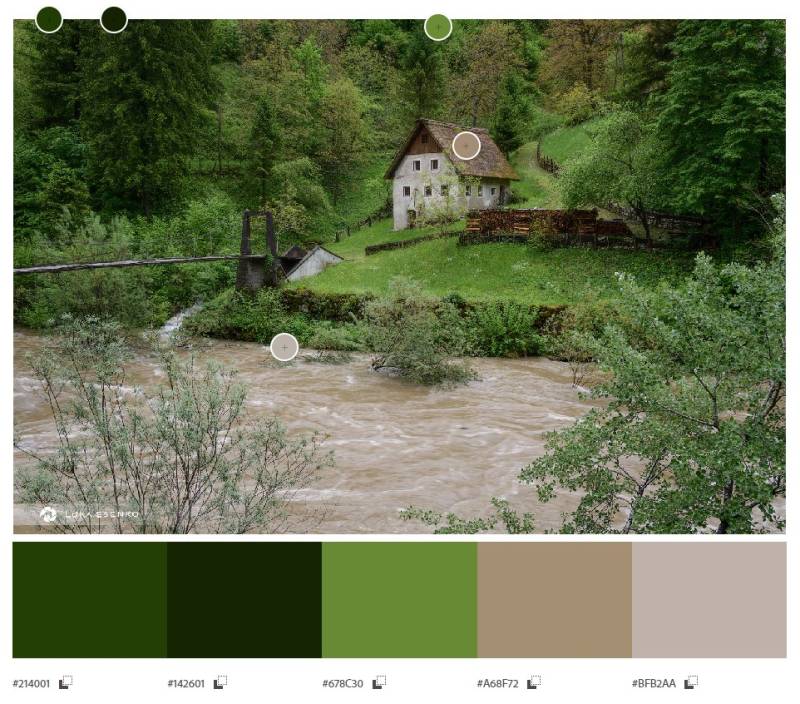 Watermill on Idrijca River - Colours of Spring and Autumn • Luka Esenko